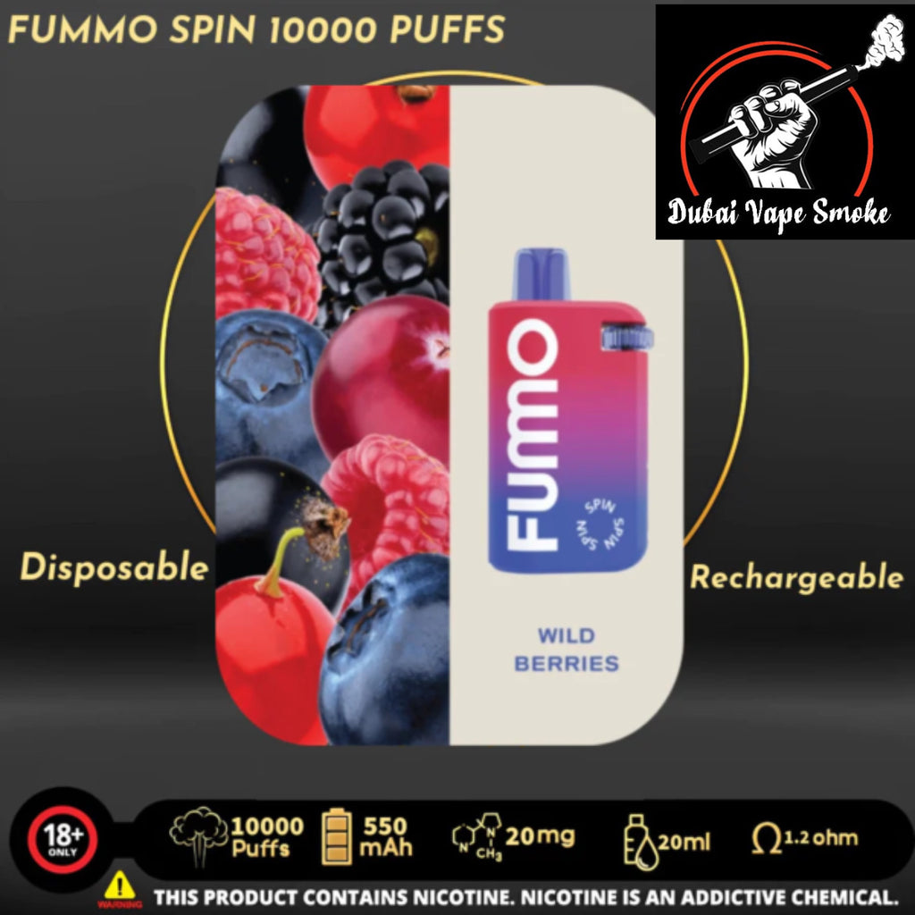 Fumo Spin 10000 puffs disposable vape – Dubai Vape Smoke