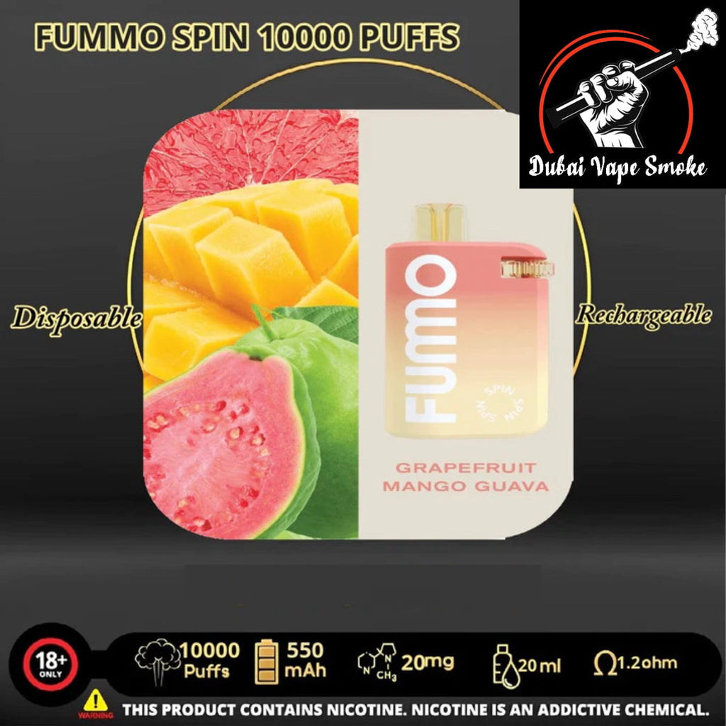 Fumo Spin 10000 puffs disposable vape – Dubai Vape Smoke
